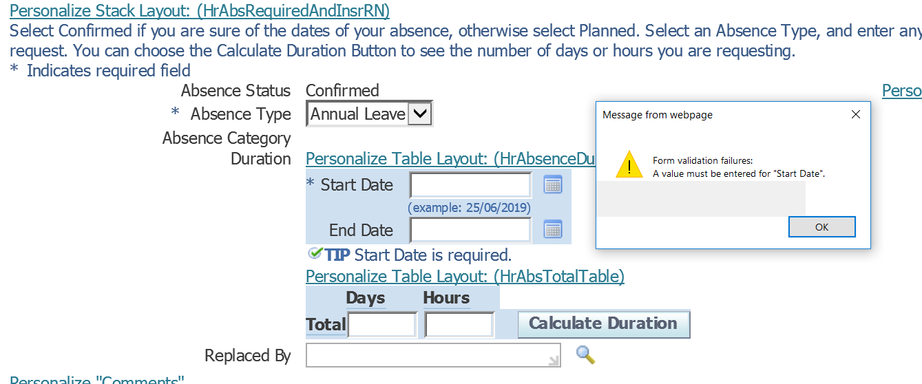 How To Disable Form Validation Failure Error Using CO In OAF Oracle Mosc