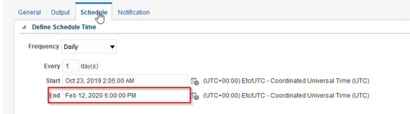 How Do I Termanate A Scheduled Process Report In Oracle Cloud