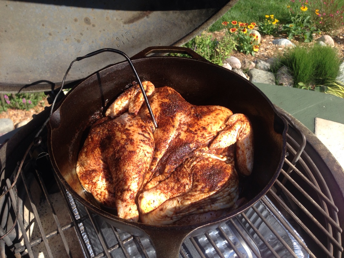 Spatchcock In Cast Iron — Big Green Egg Forum