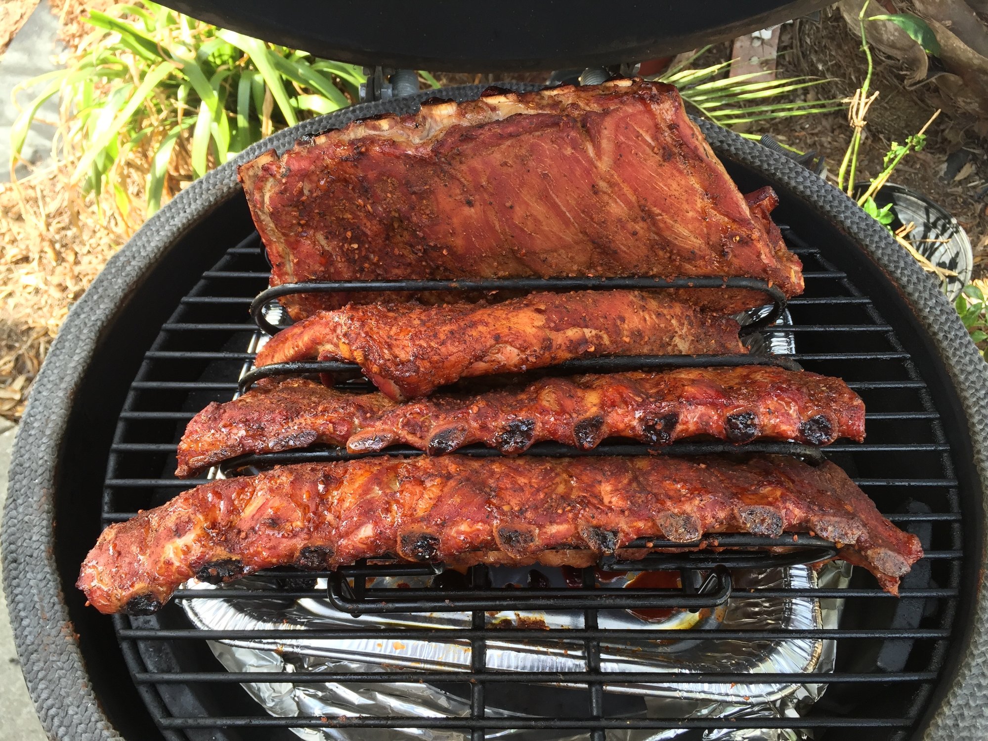 Ribs Been A While Big Green Egg Forum