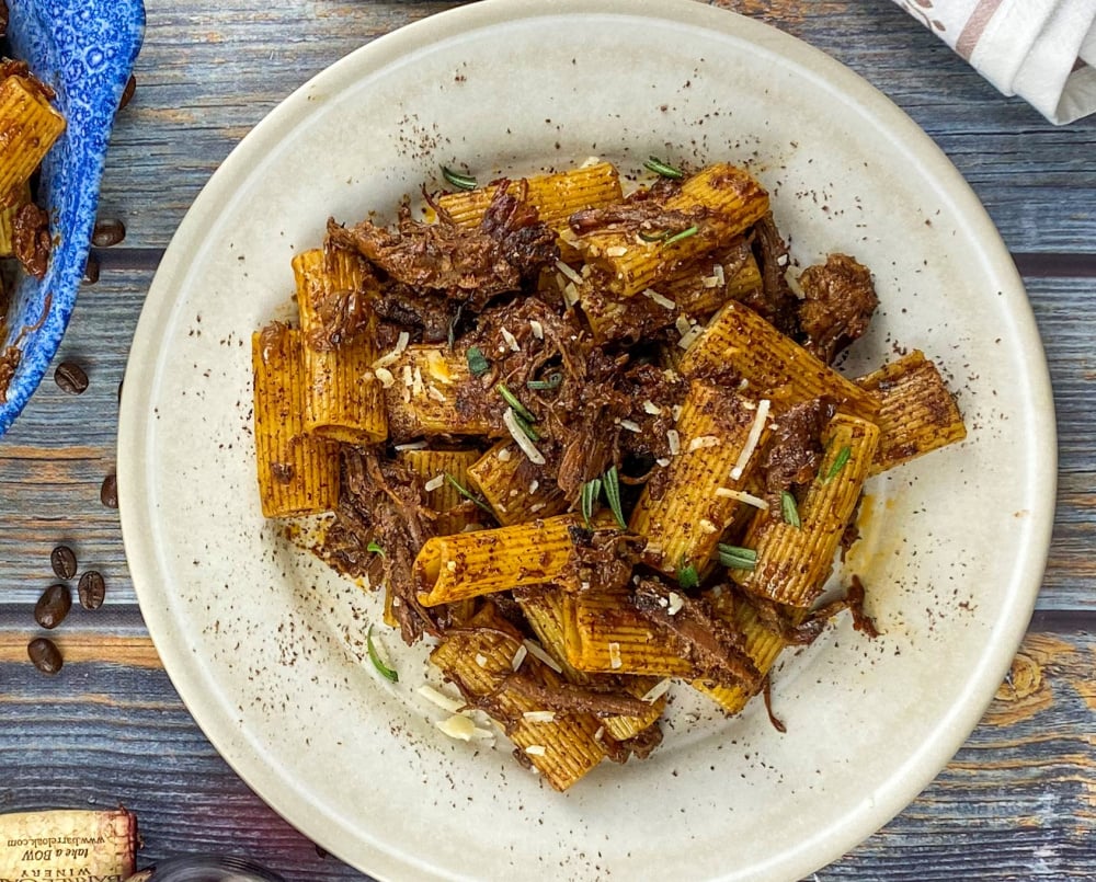 Cocoa Rigatoni with Smoked Short Rib Ragu — Big Green Egg Forum