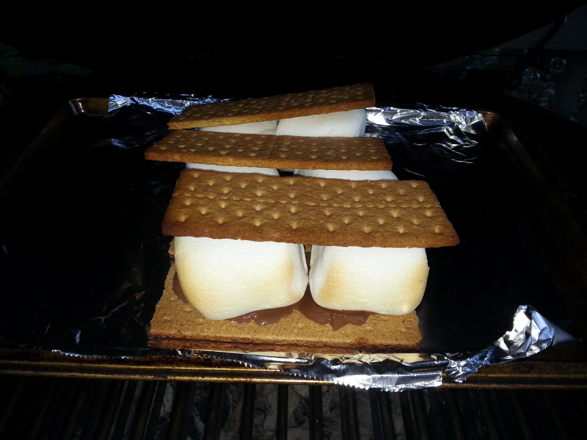 Beautiful night for chicken, corn and smores on the egg. — Big Green ...