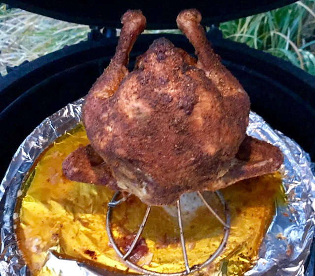 Inverted Peking Chicken n Roasted Veggies — Big Green Egg Forum