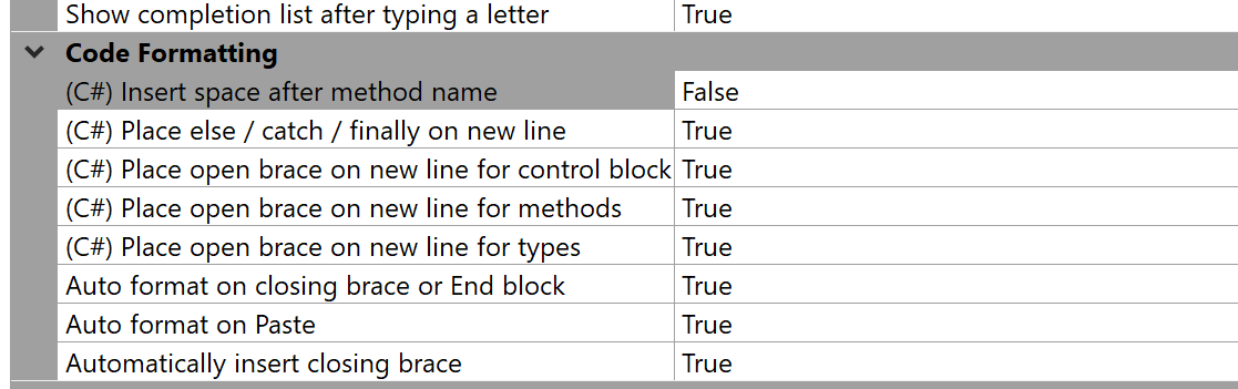 Place Opening Brace On New Line Not Working LINQPad