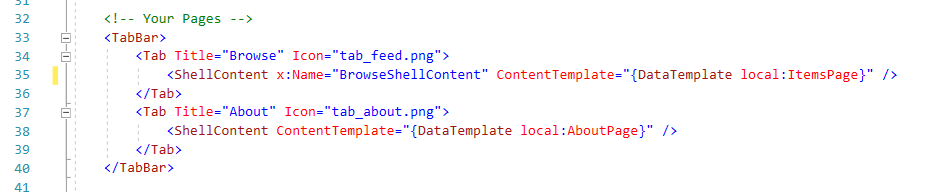 How to Change ShellContent ContentTemplate from Code Behind — Xamarin ...