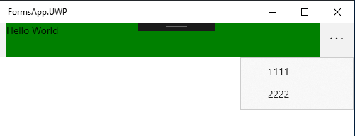 Contentpagetoolbaritems And Navigationpagetitleview With Uwp Project — Xamarin Community Forums 