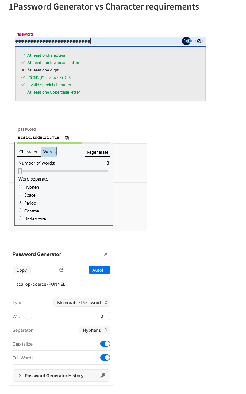 Password Generator Needs Update Of Parameters add Numbers 