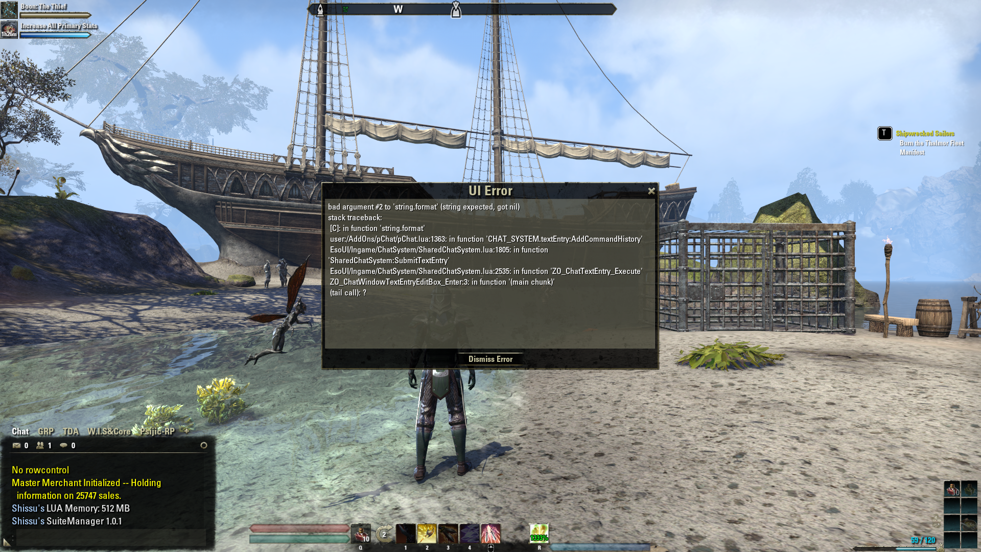Error Slash Commands Or Emotes Not Working — Elder Scrolls Online