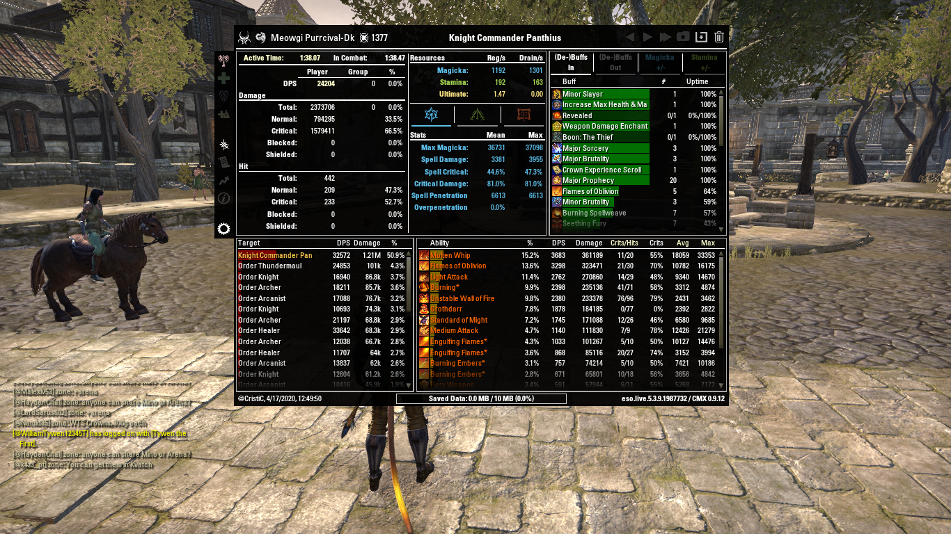 Spell critical fluctuations PC-EU — Elder Scrolls Online