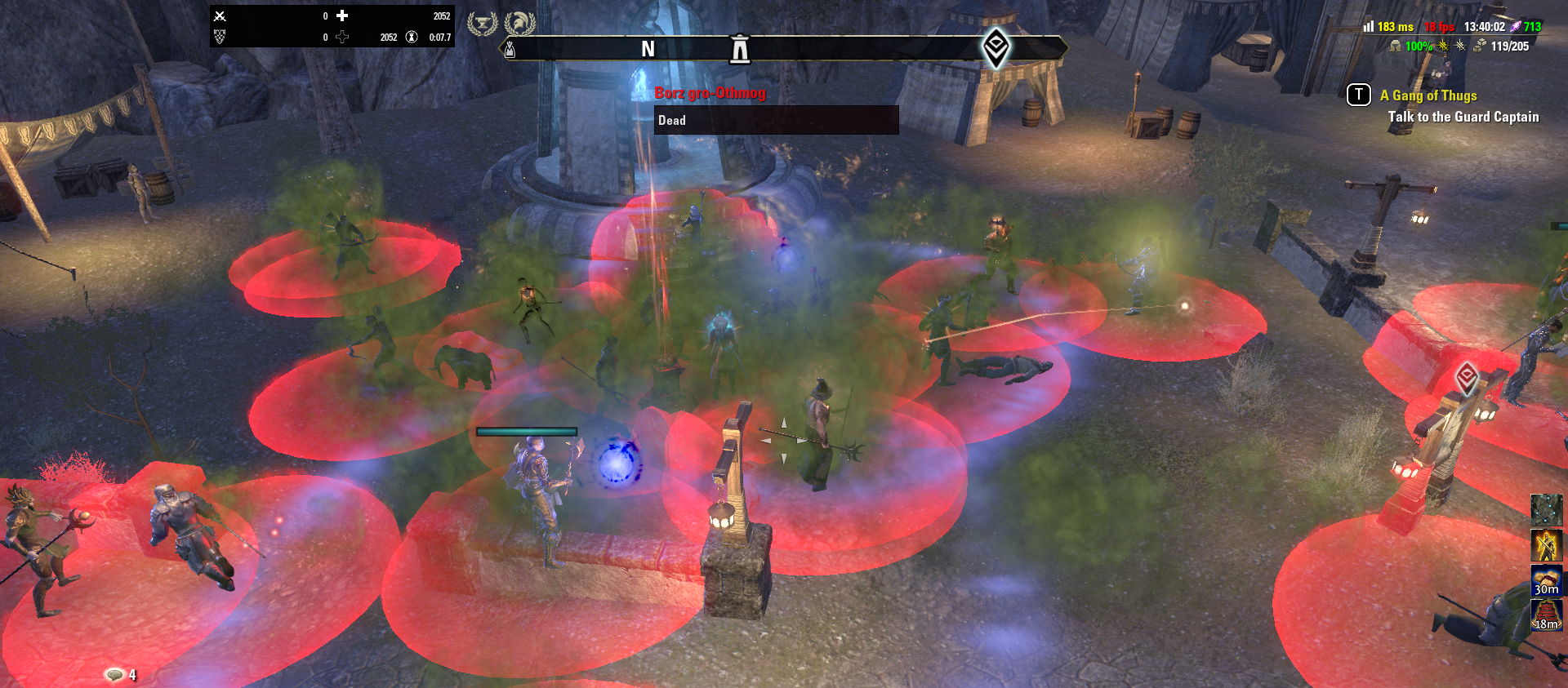 BUG REPORT: Poison Effect Continues Outside Trial — Elder Scrolls Online