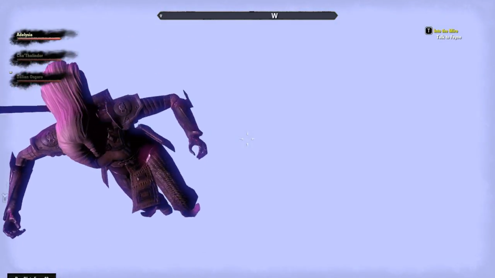 Player falling into light blue space - Environment glitch/bug — Elder Scrolls Online
