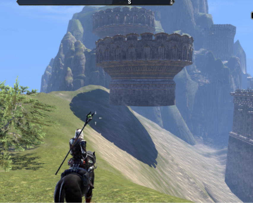 Floating Cloudrest tower — Elder Scrolls Online
