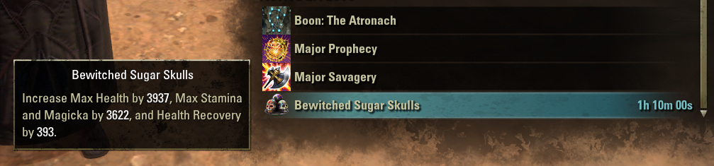 Hot Fix Re Bewitched Sugar Skulls Not Giving Full Stat Bonuses 