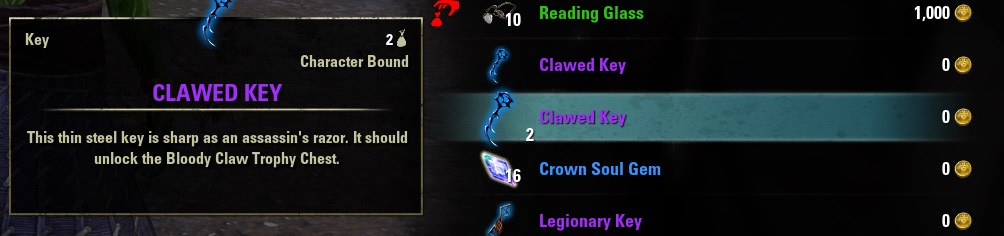 Keys are bugged — Elder Scrolls Online