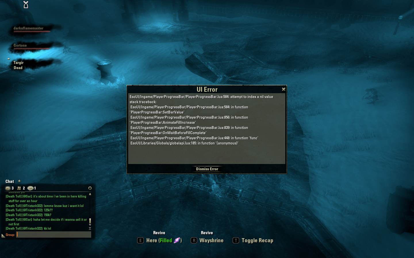 UI Error , can't exit error window. Never install any Mod. — Elder ...