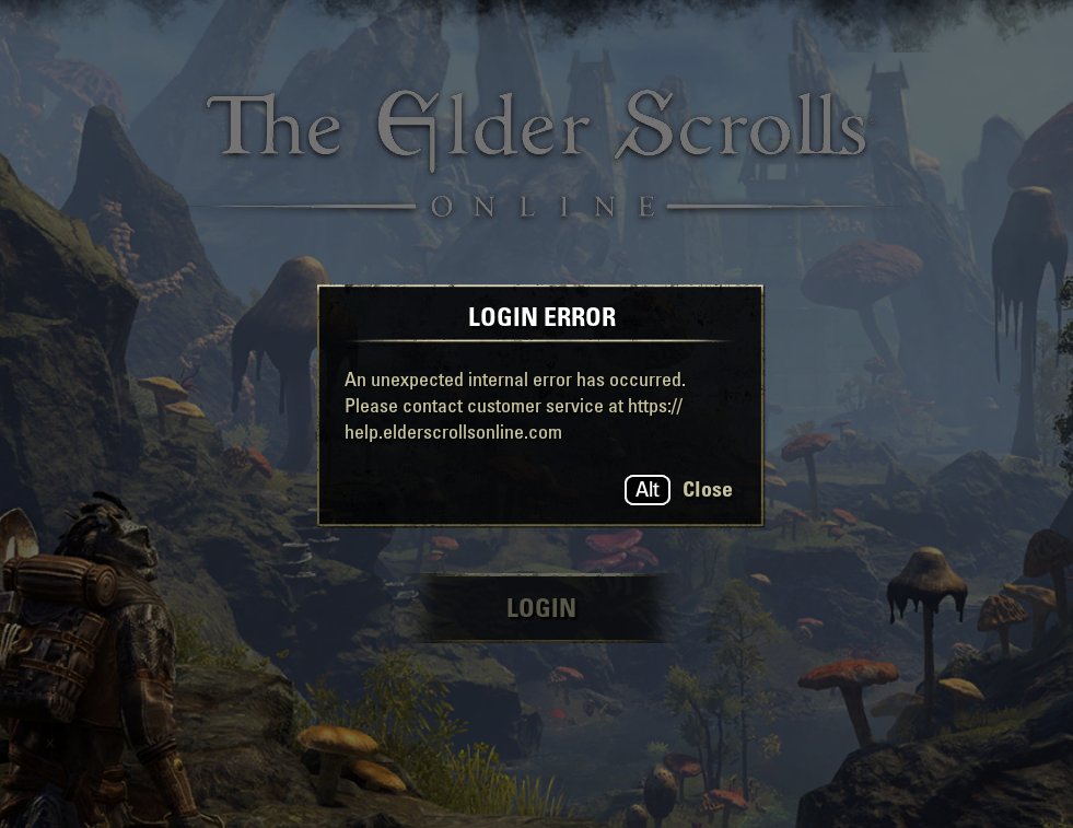 ESO PC EU Server DOWN — Elder Scrolls Online