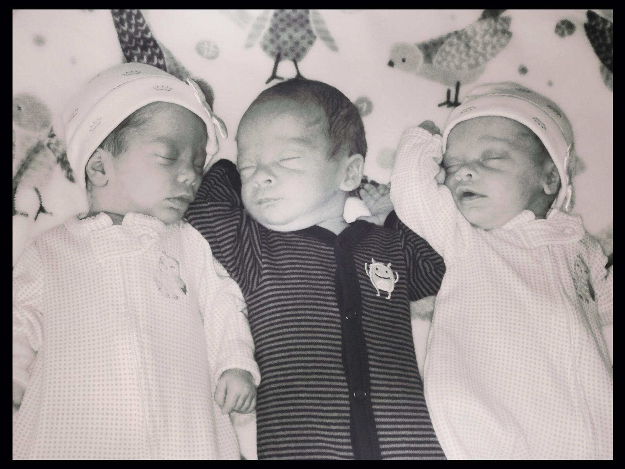 The triplets are here! — The Bump