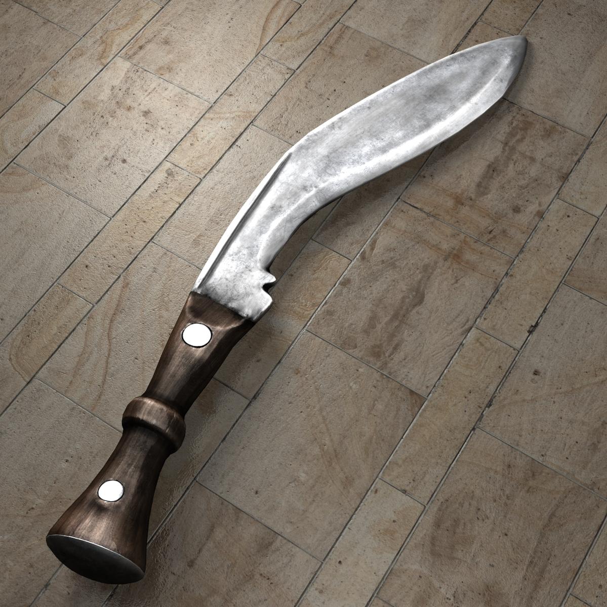 Gurkha knife — polycount