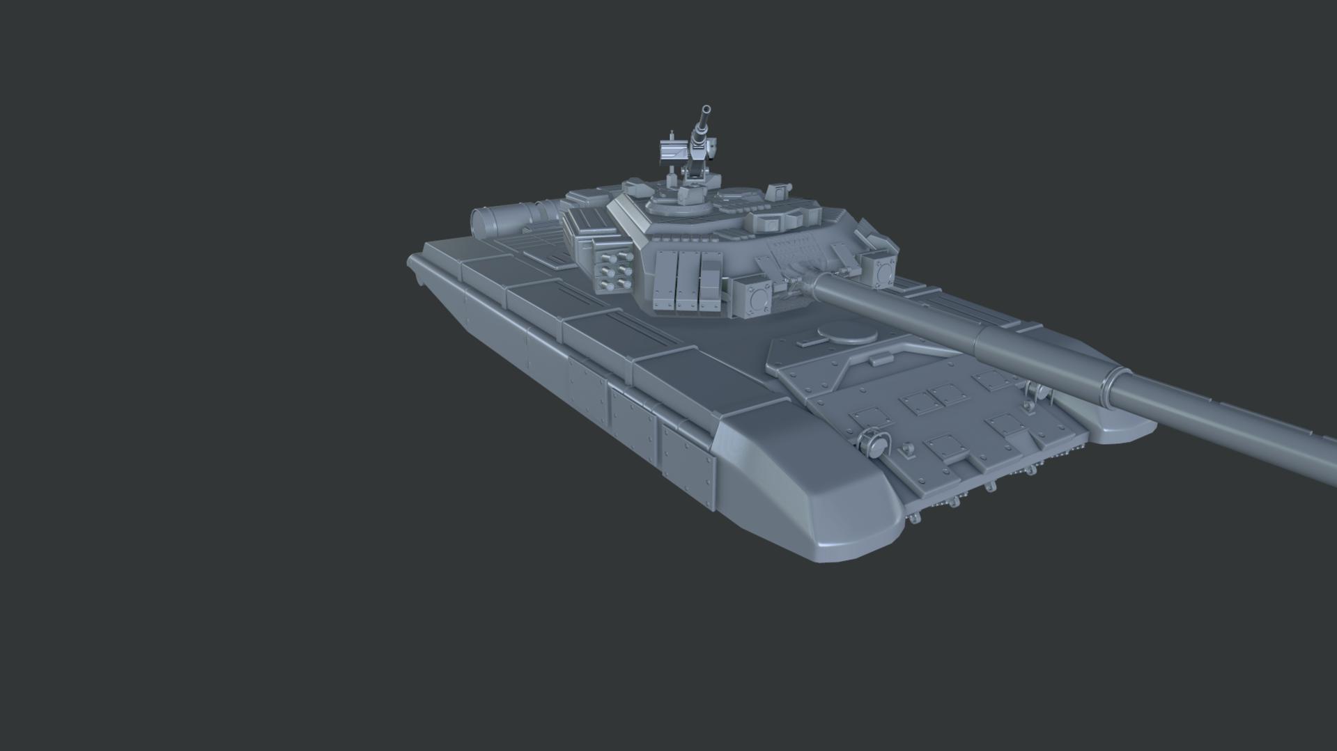T-90 WIP — polycount
