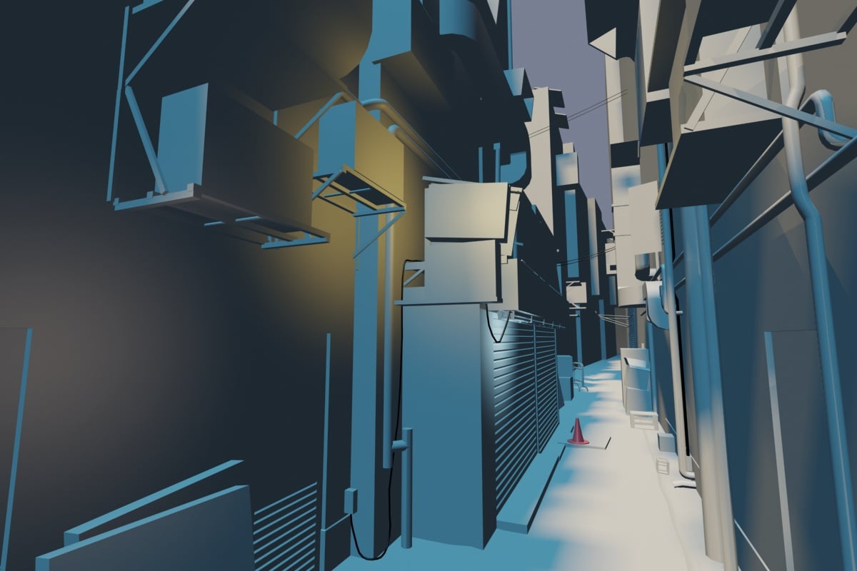 Alley Scene (UDK) - WIP — polycount