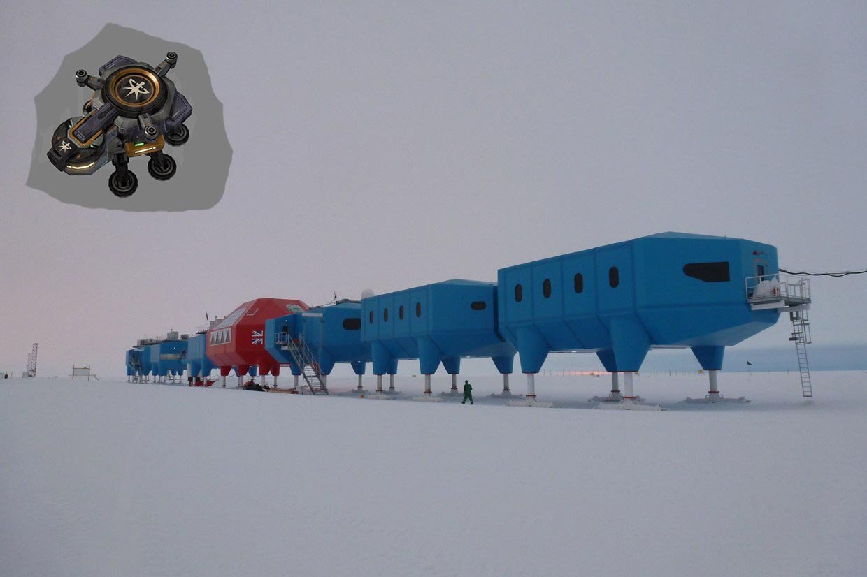 Sci Fi Arctic Research Base — polycount