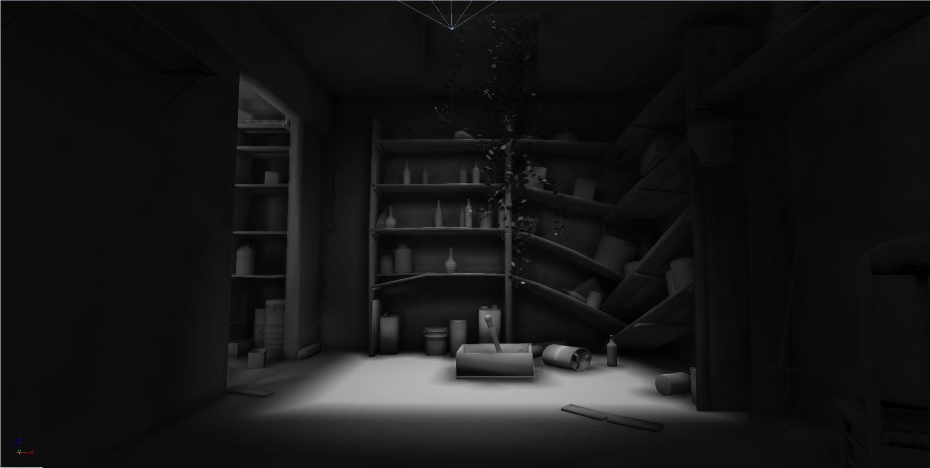 Decrepit Cellar WIP — polycount