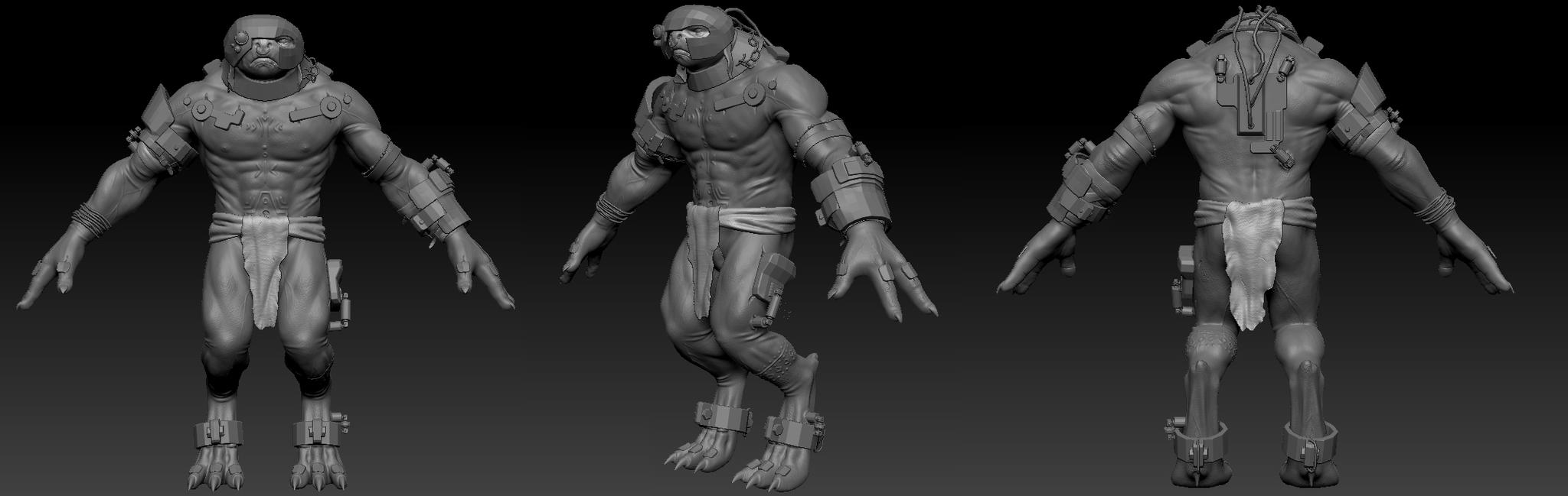 Creature WIP — polycount