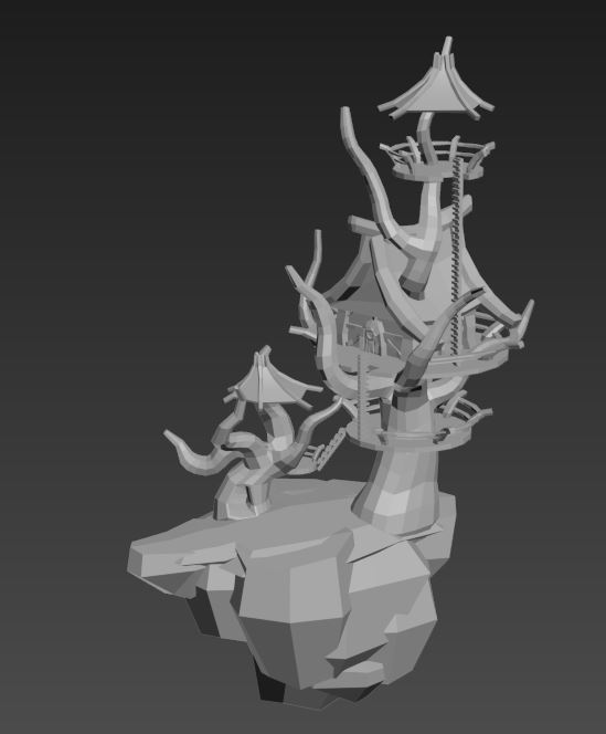 Tree House Diorama — polycount
