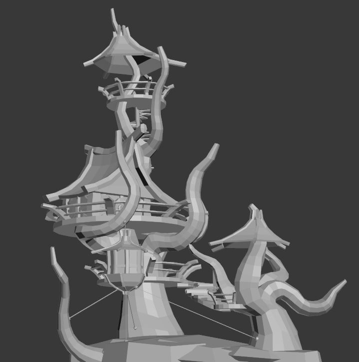 Tree House Diorama — polycount