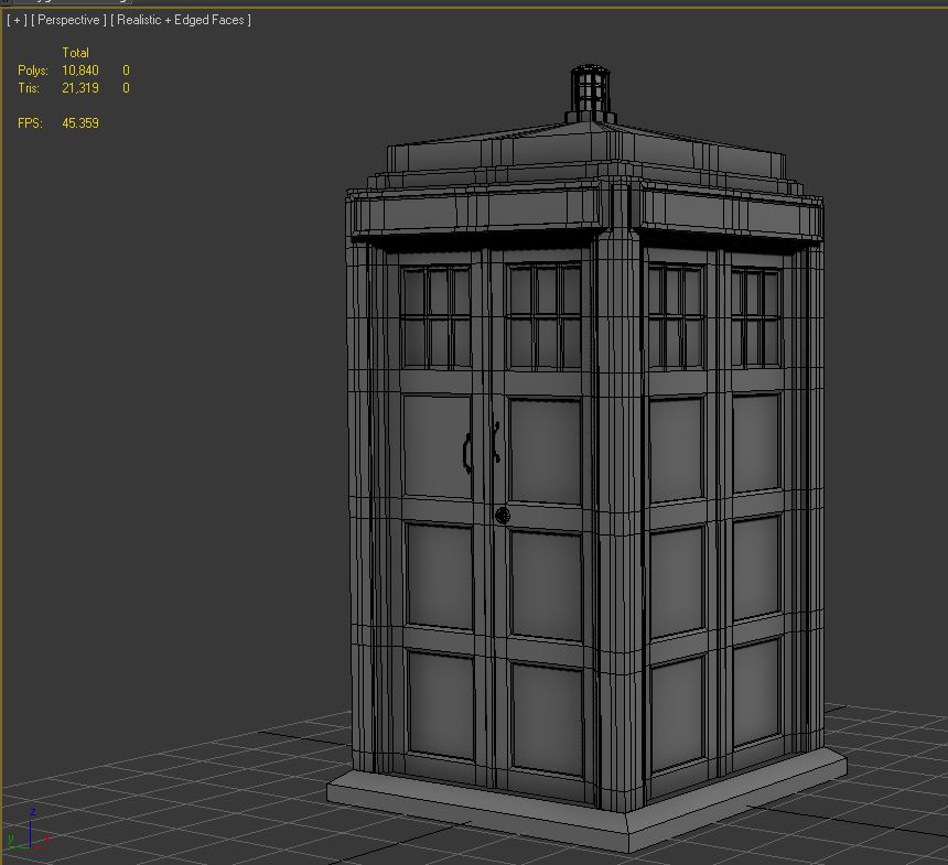TARDIS Model - WIP — polycount