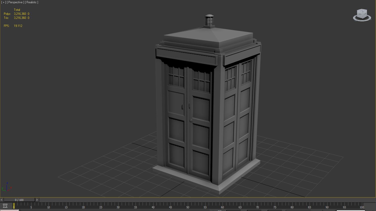 TARDIS Model - WIP — polycount