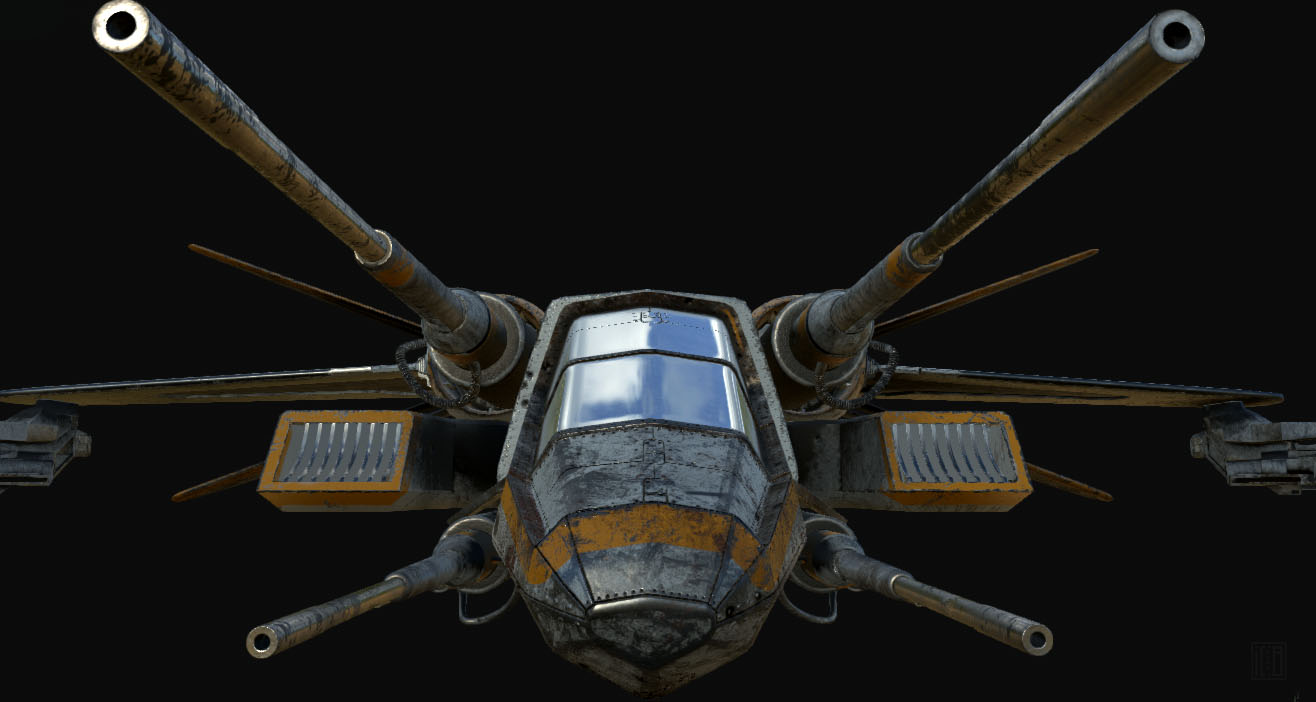 Space Ship in Substance Painter, my first hand painted textures — polycount