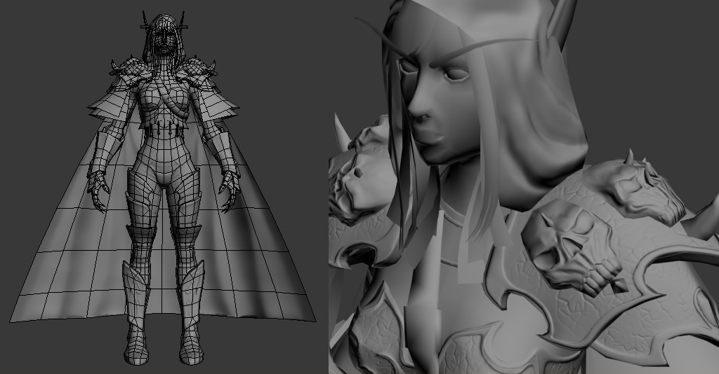 WIP Sylvanas — polycount