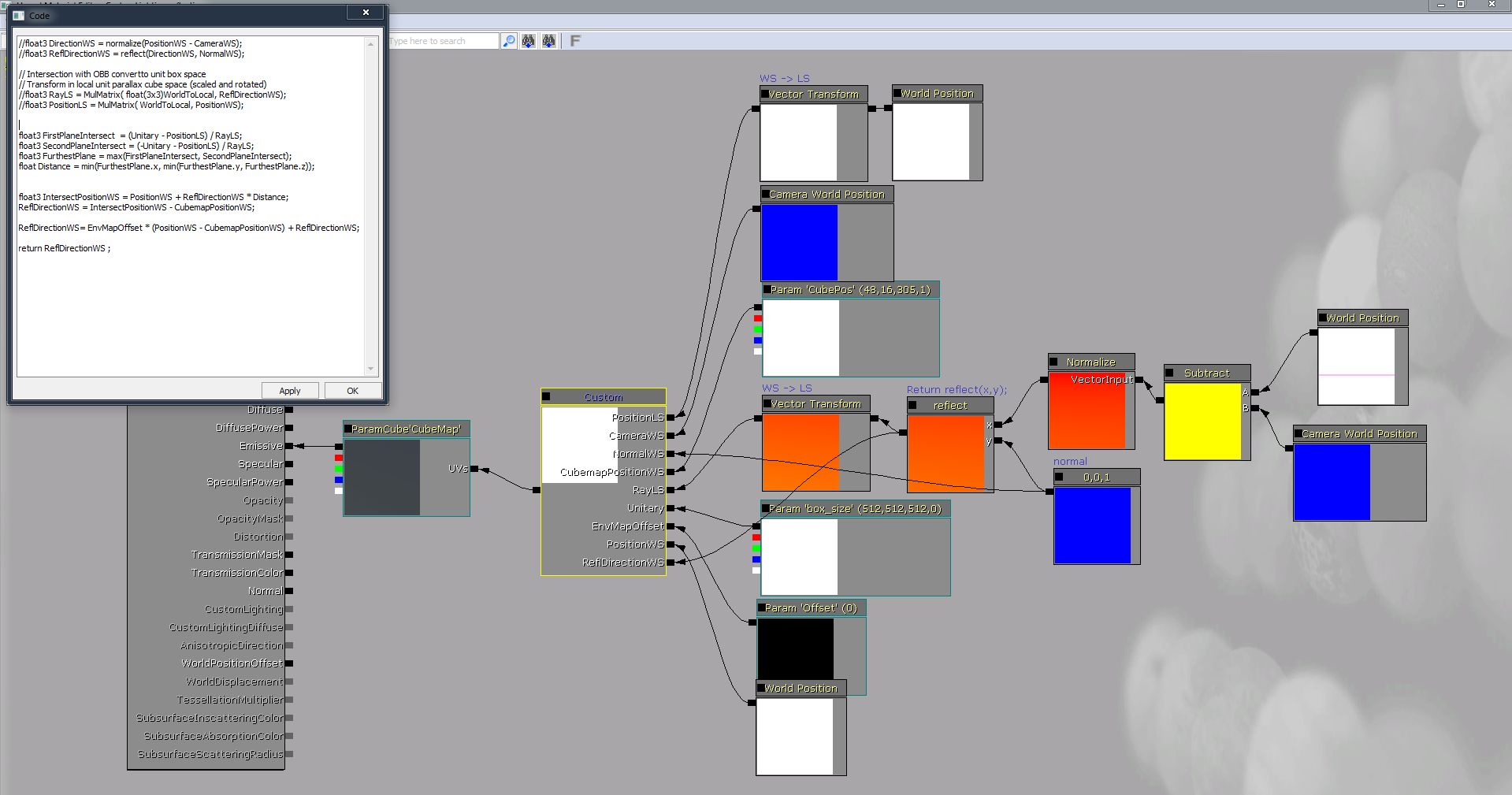 Udk Need Help With Corrected Cubemap Mapping — Polycount