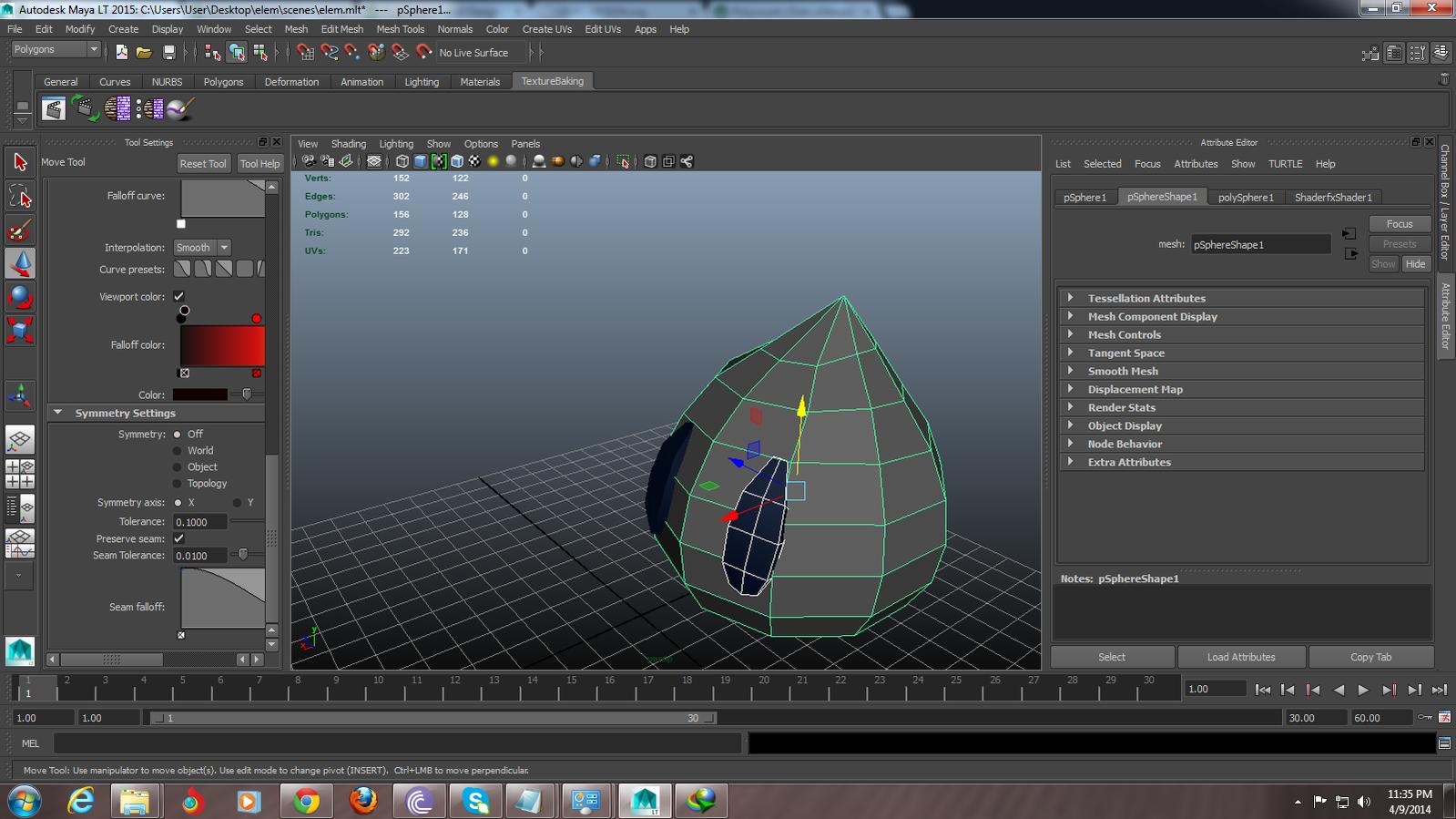 Noob question on building a maya model - water slime — polycount