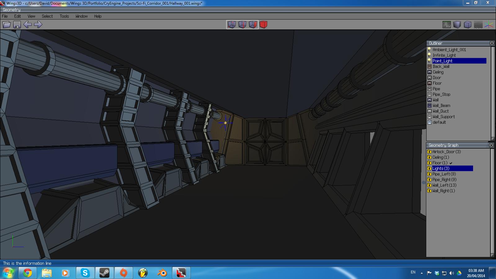 [UE4] Sci-Fi Corridor — polycount