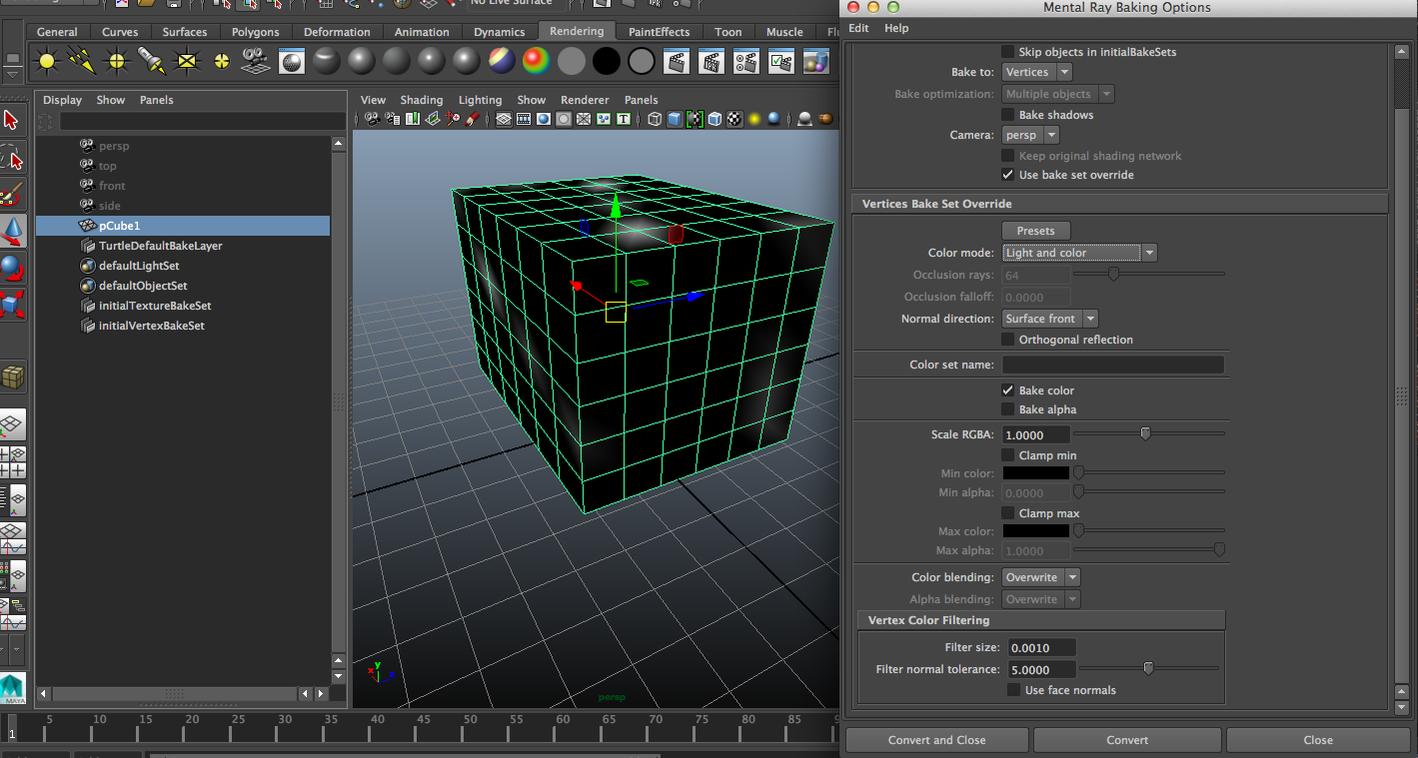 Maya Bake Vertex Color, One Color Per Polygon — polycount