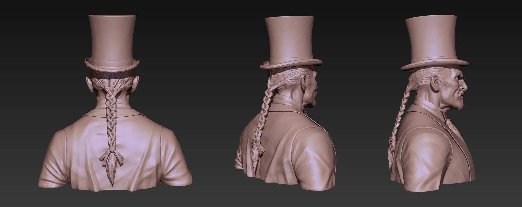 Dracula bust — polycount