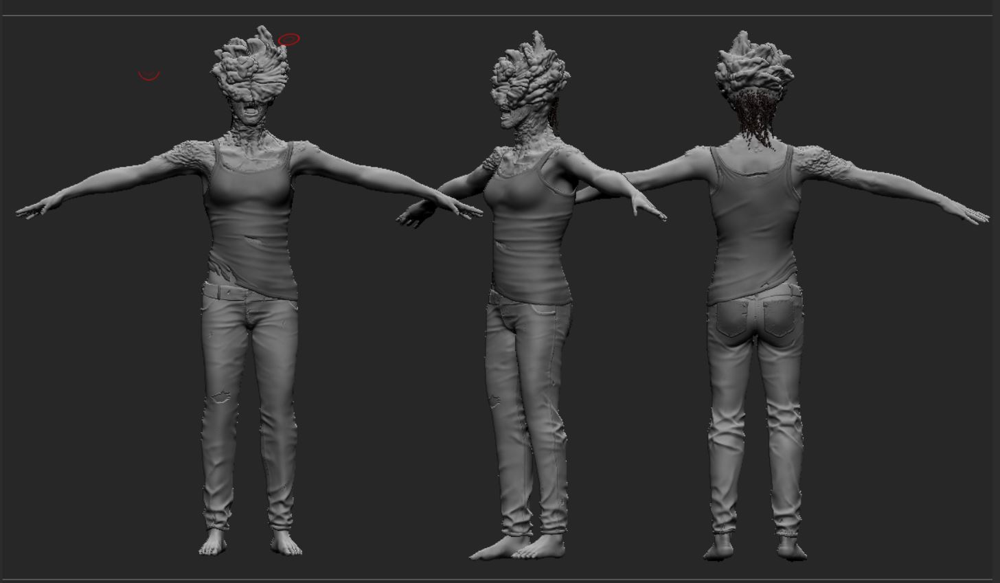 [WIP] The Last of Us Clicker — polycount