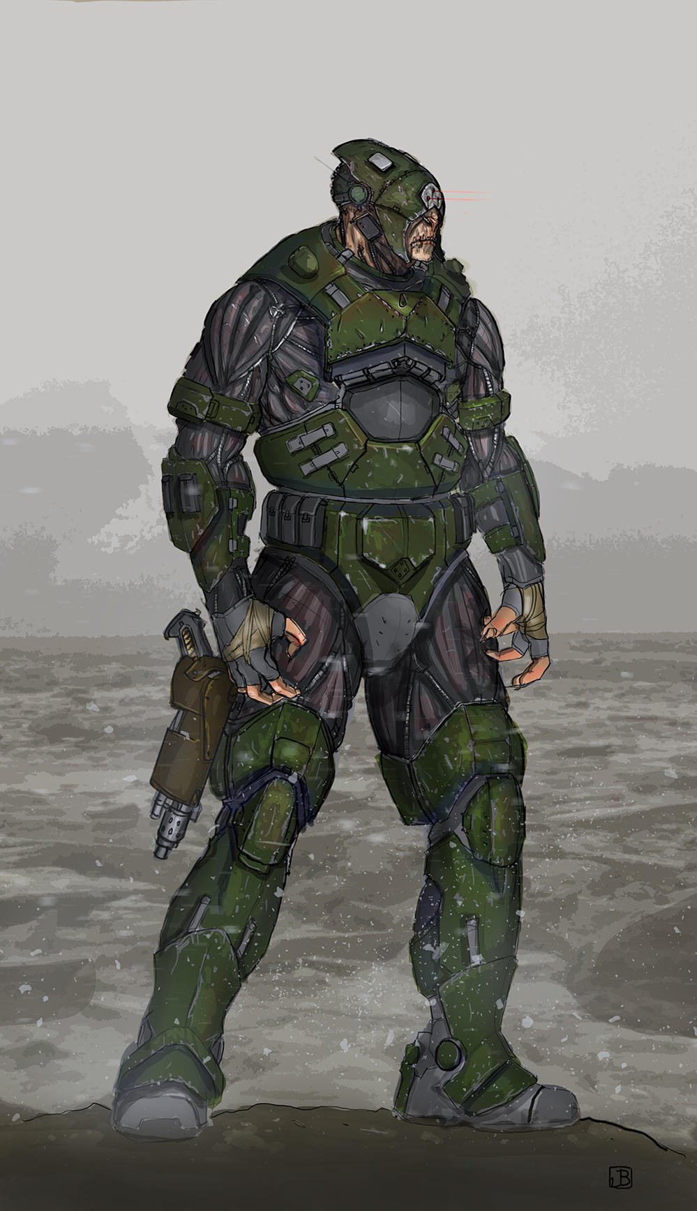 Dark Mercenary concept art — polycount