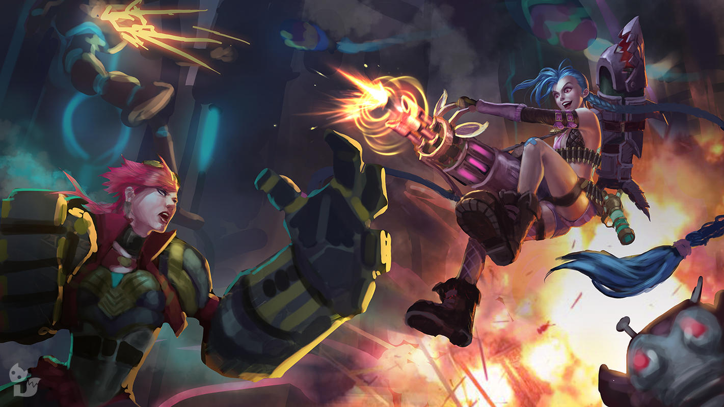 [Riot Art Contest] - Jinx vs Vi — polycount