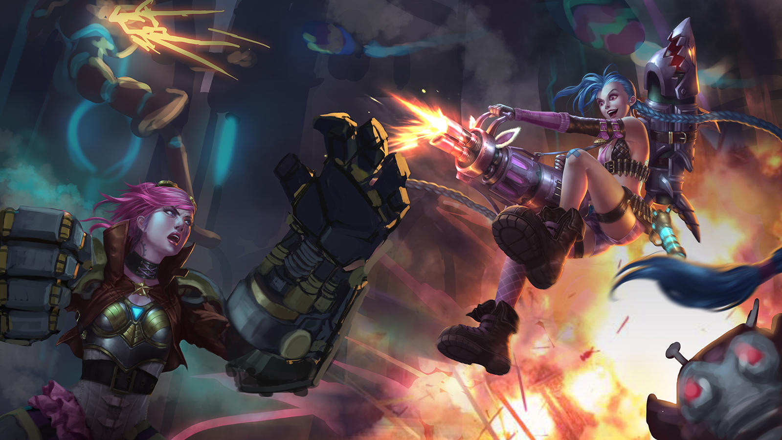 [Riot Art Contest] - Jinx vs Vi — polycount