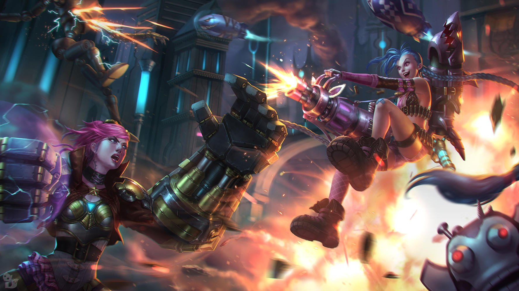 [Riot Art Contest] - Jinx vs Vi — polycount