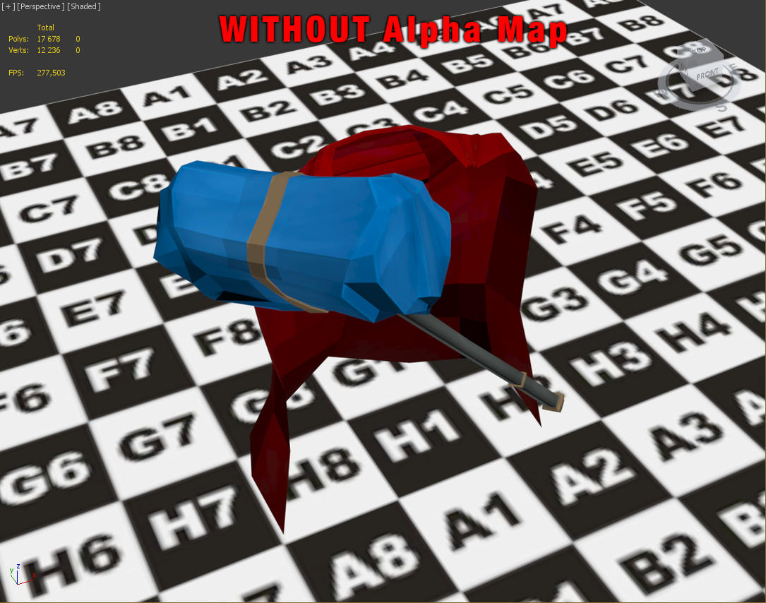 Alpha Map and sorting issues — polycount