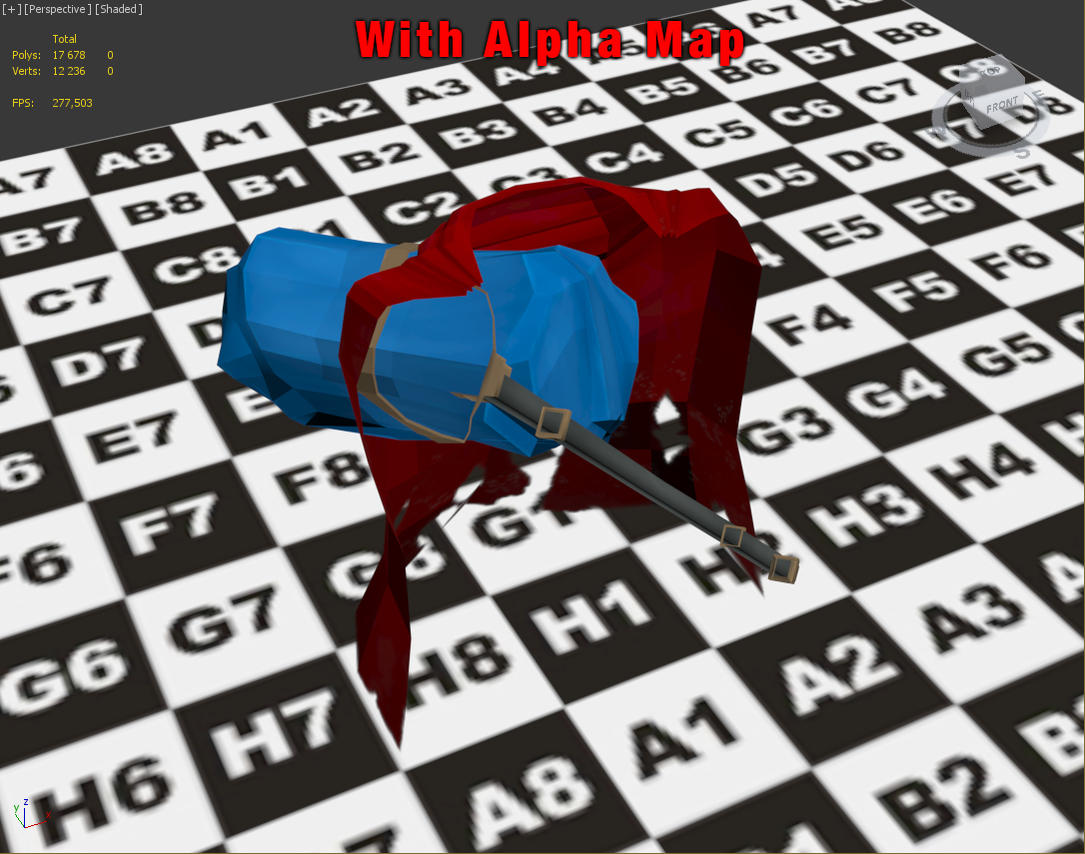 Alpha Map and sorting issues — polycount