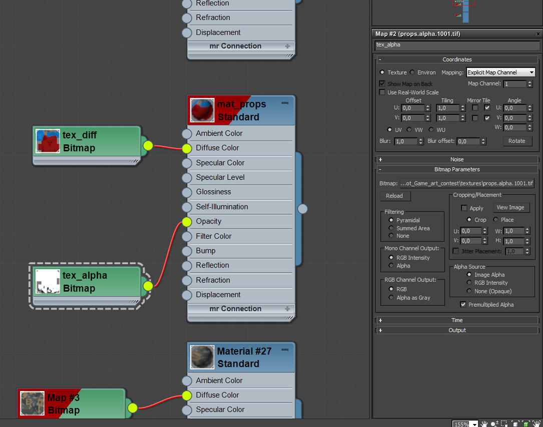 Alpha Map and sorting issues — polycount