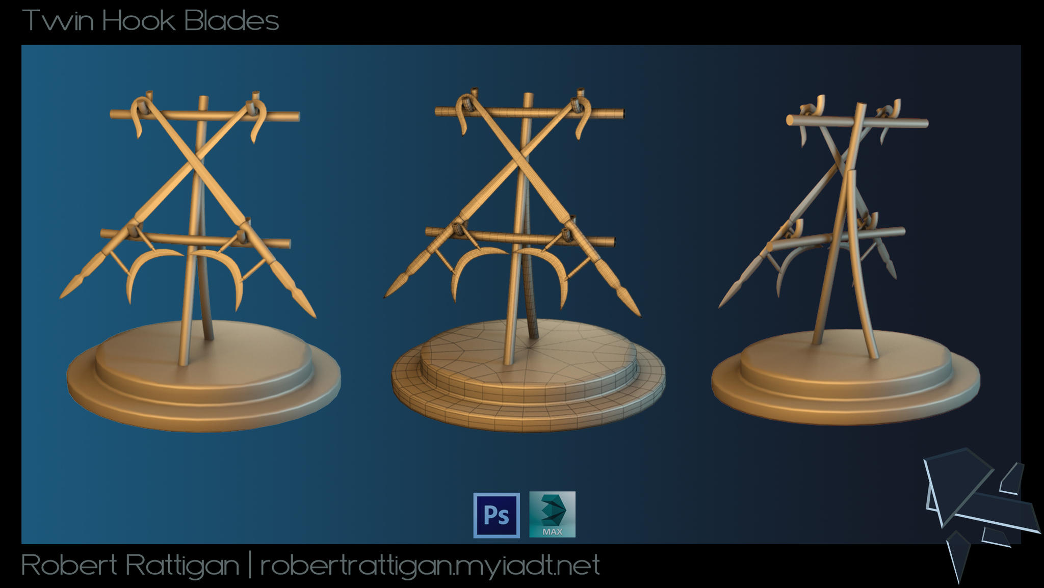 WIP - Twin Hook Blades — polycount