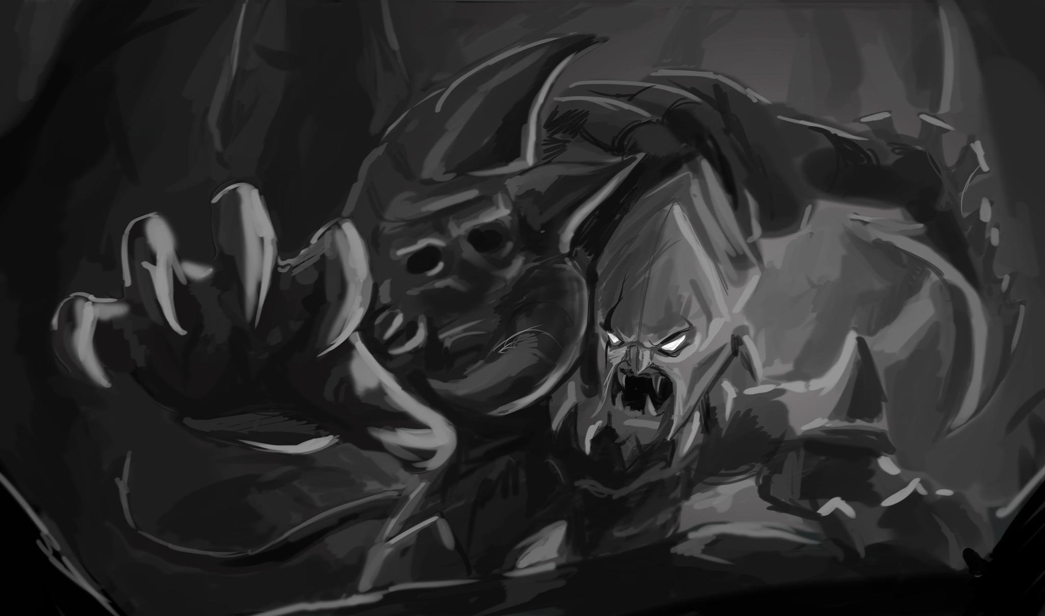 Headhunter Rengar Drawing