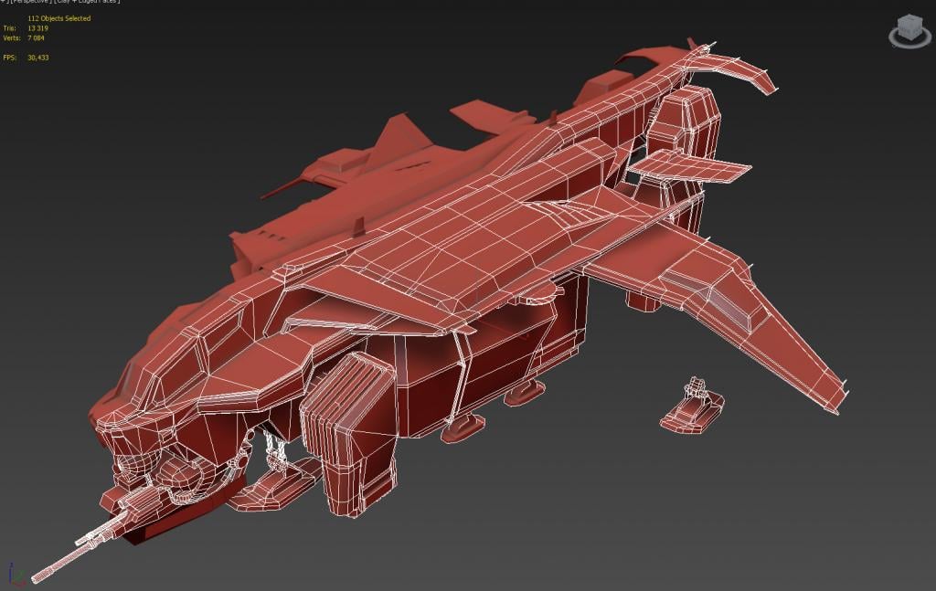 isa dropship — polycount