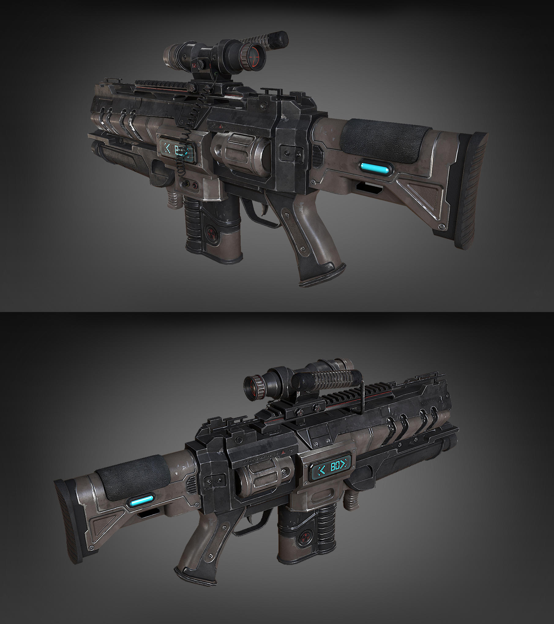 First Time Posting Pulse Rifle — polycount